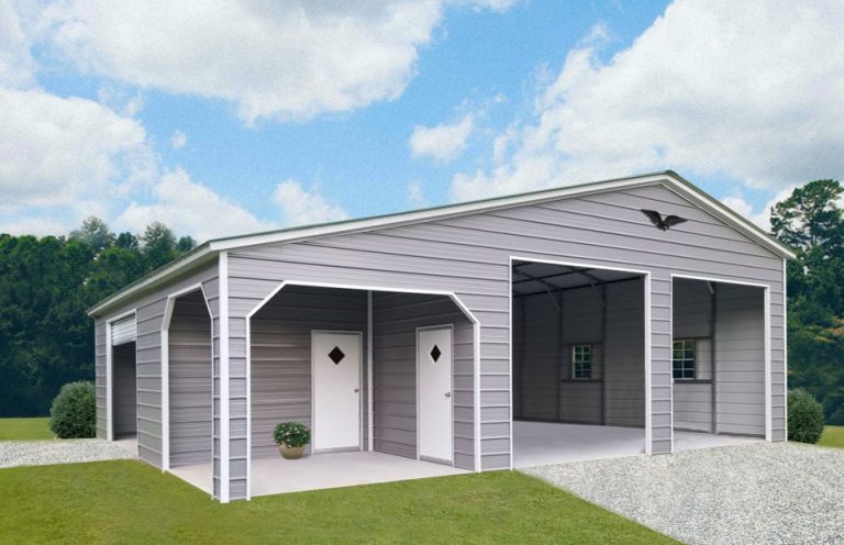 Metal Buildings in Houston, TX - Garages, Carports, & Sheds - Red Rover ...